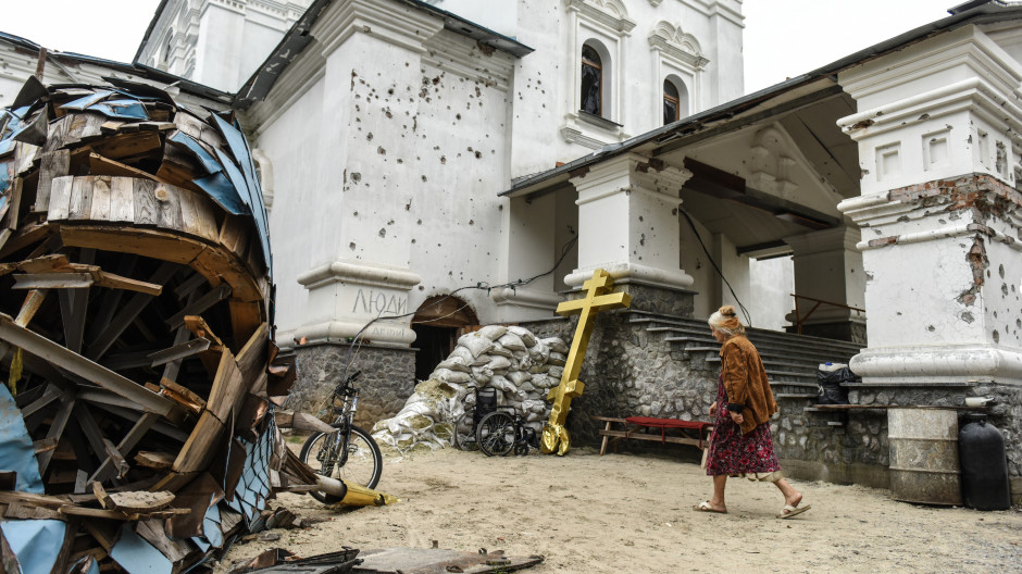 Imágenes de la destrucción en la región ucraniana de Donetsk