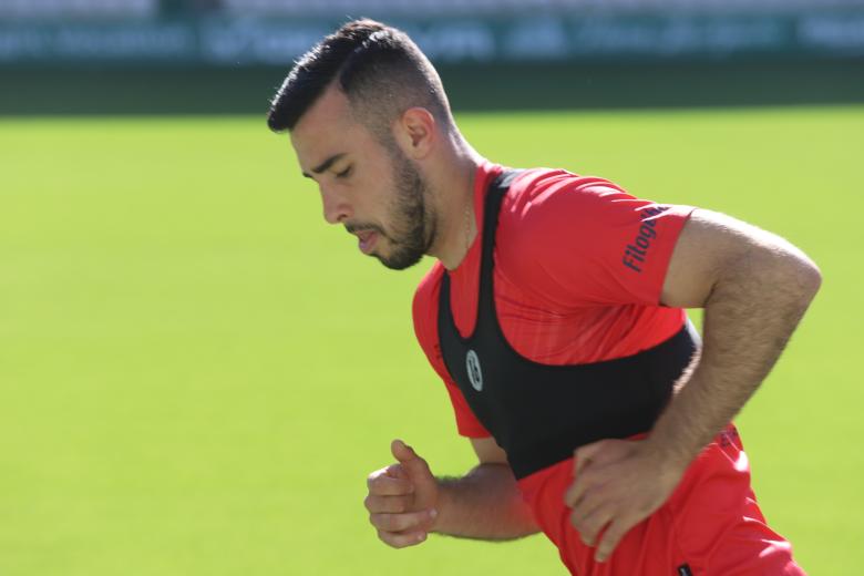 El primer entrenamiento de Manuel Mosquera con el Córdoba, en imágenes