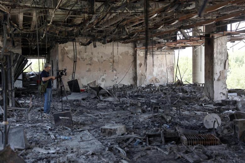 Así quedó la televisión estatal iraní que Israel bombardeó