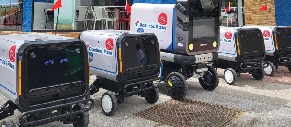 Comida a domicilio: así funcionan los primeros robot repartidores de pizza