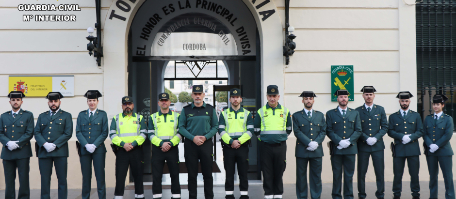 La Guardia Civil de Córdoba recibe a 8 alumnos para completar su formación