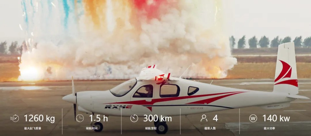 China certifica su primer avión completamente eléctrico