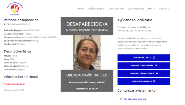 La misteriosa desaparición de Orlinda: 18 días desde que se evaporó sin ...