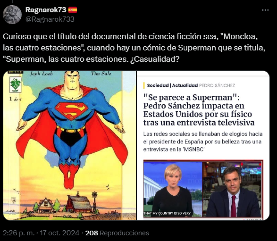 Las redes ridiculizan a Sánchez por titular su documental como un cómic ...