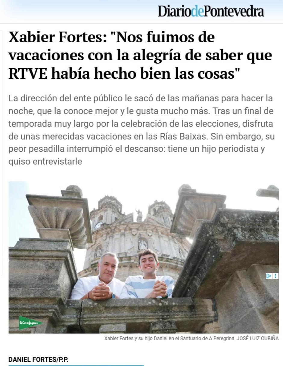 Periodistas de RTVE denuncian el 'enchufe' del hijo de Xabier Fortes ...