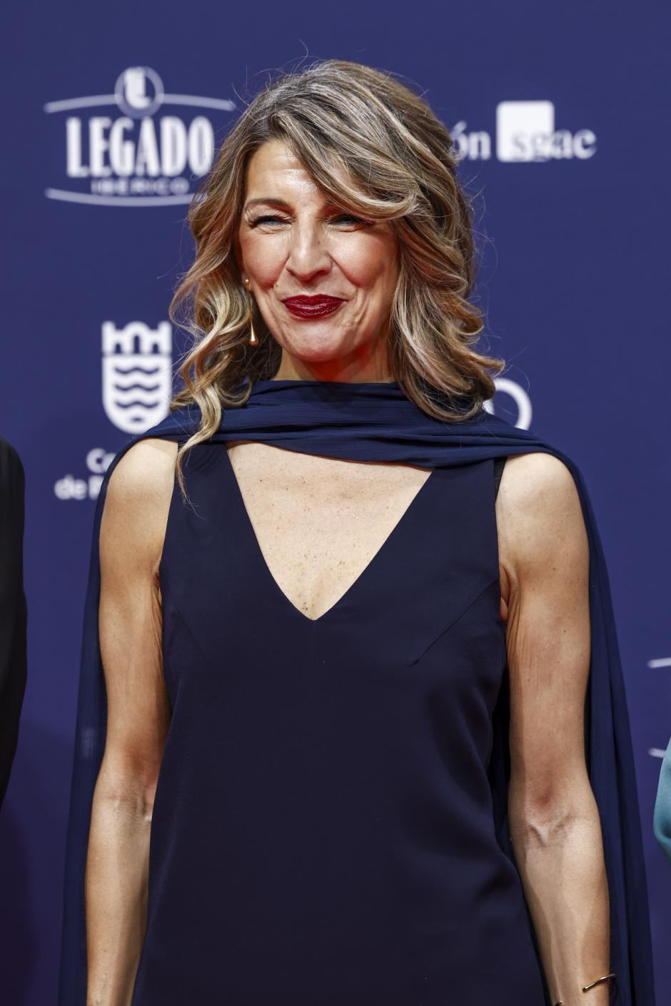 El comedido look de Yolanda Díaz en los Premios Feroz, al detalle