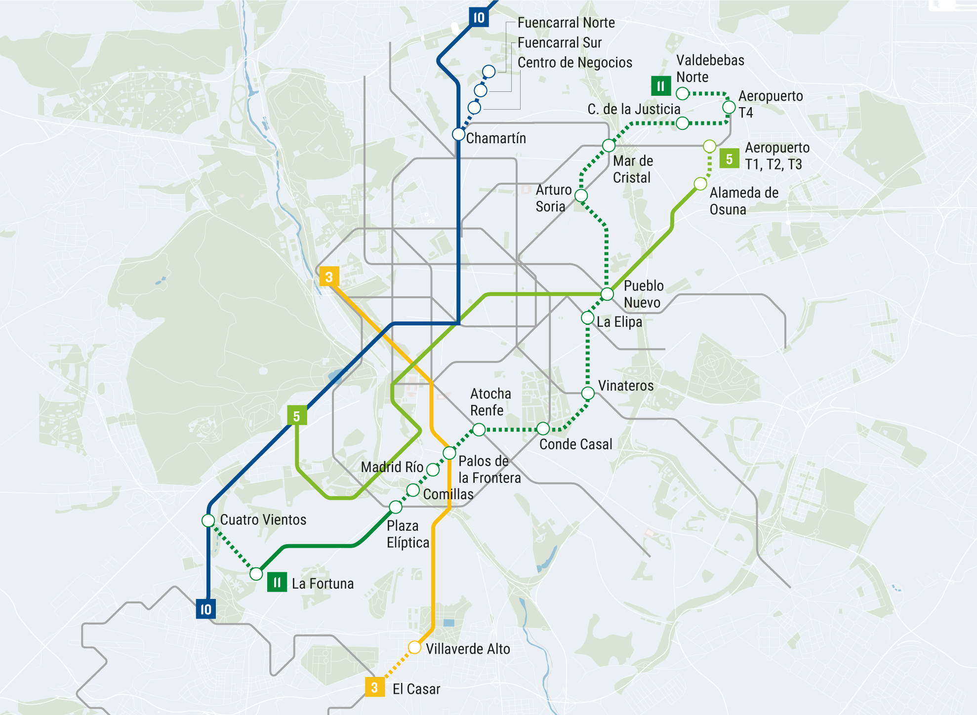 Recorrido por las próximas obras de Metro de Madrid que paralizarán el ...