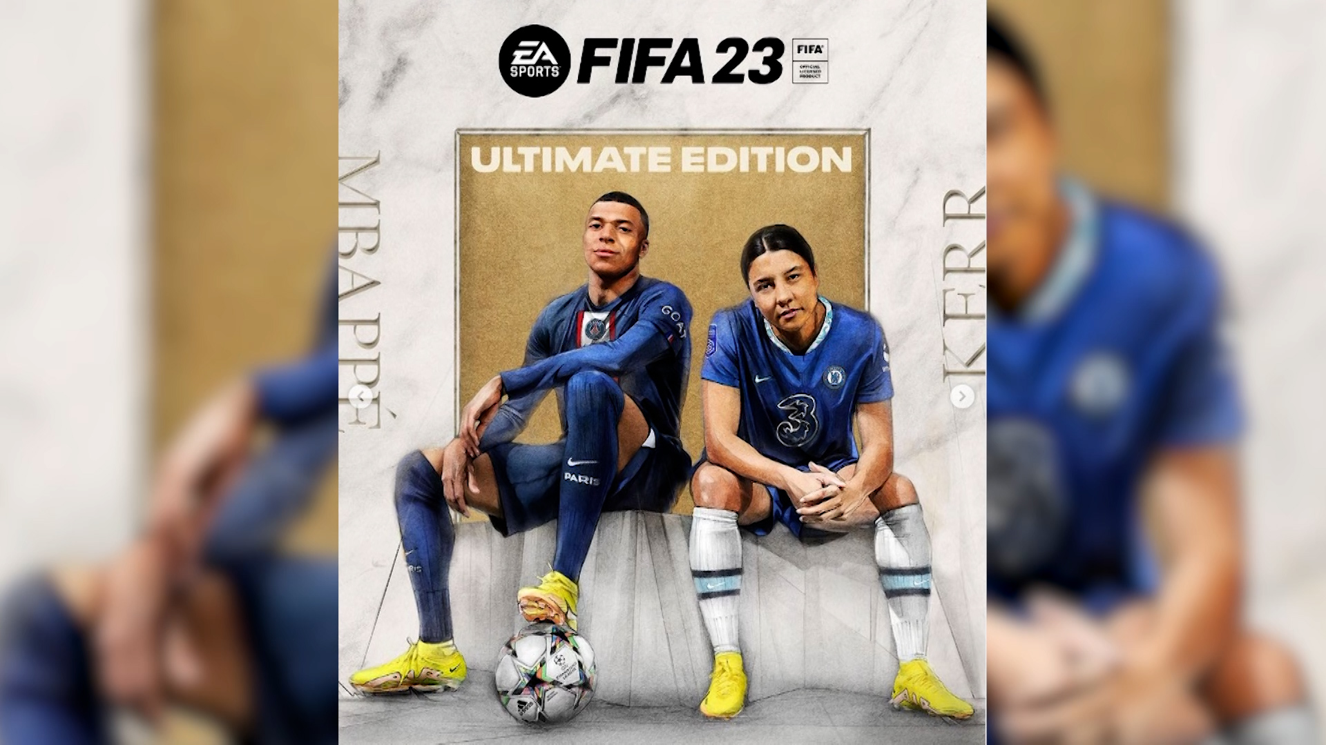 La futbolista Sam Kerr protagoniza la portada de FIFA 23 junto a Mbappé