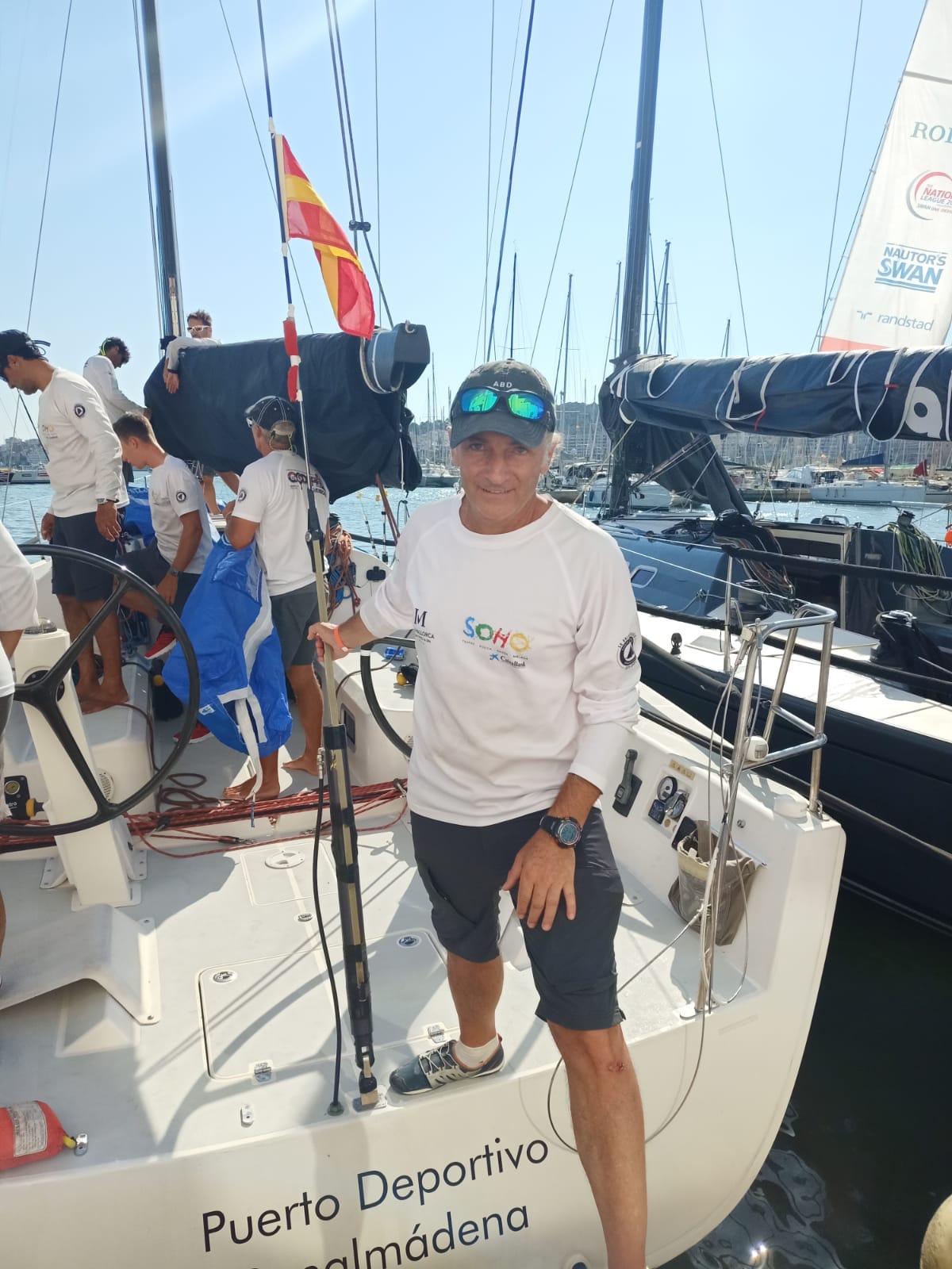 Javier Banderas, hermano de Antonio, regatea en Palma: «Soy muy monárquico»