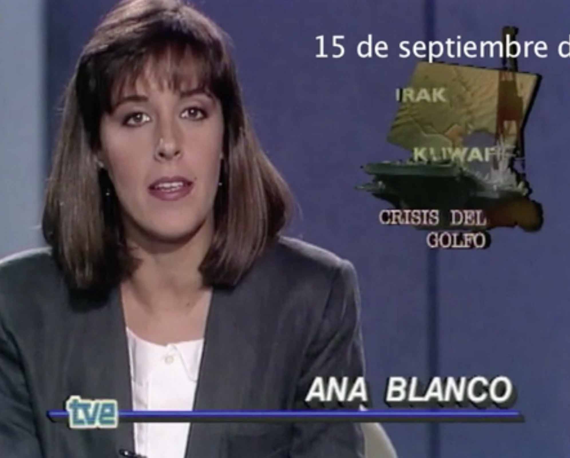 Este fue el primer 'Telediario' de Ana Blanco