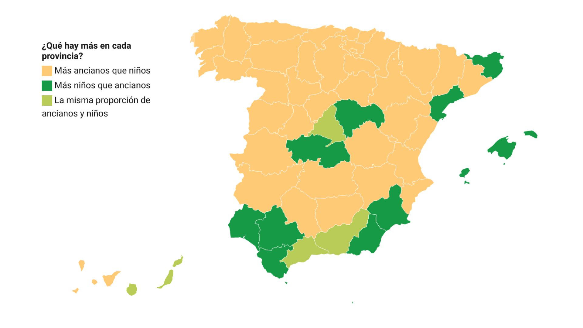 El mapa del envejecimiento en España: descubre si tu municipio tiene ...