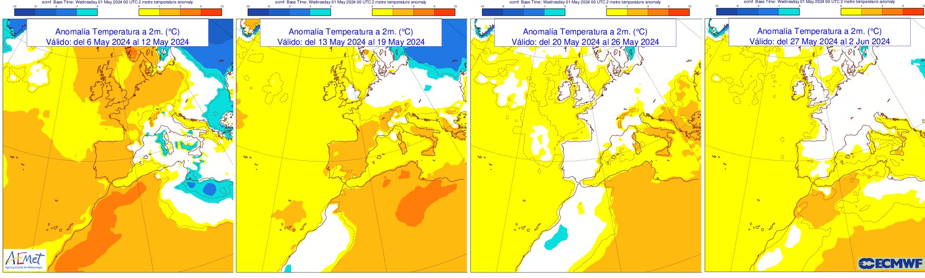 La Aemet pronostica cómo será el tiempo en mayo La Aemet pronostica cómo será el tiempo en mayo