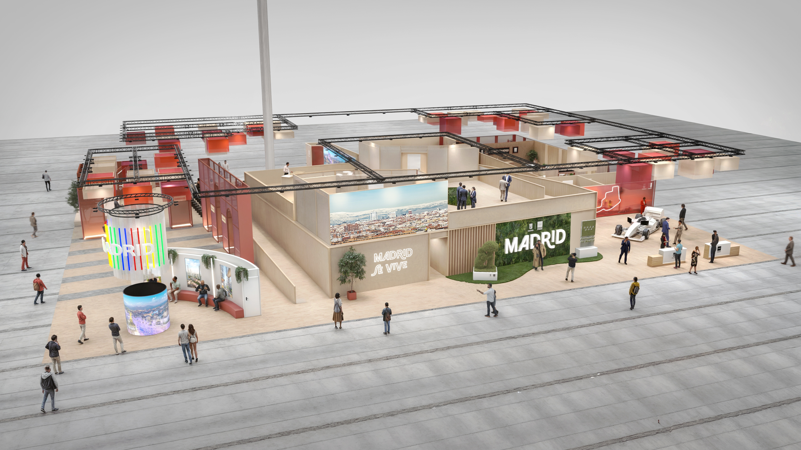 Así será el stand de Madrid en Fitur inspirado en la Fórmula 1 y los ...