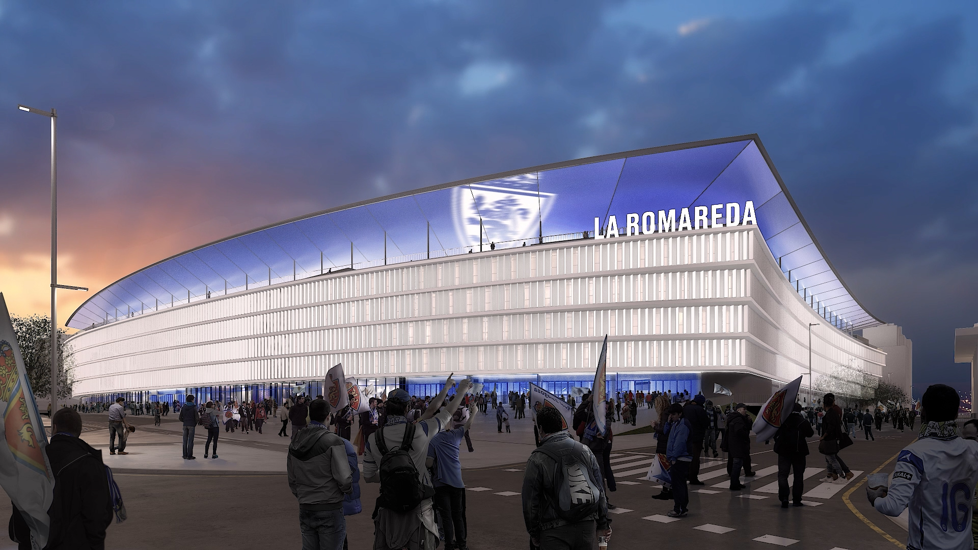 La vieja Romareda desaparece a gran velocidad y así se verá el nuevo ...