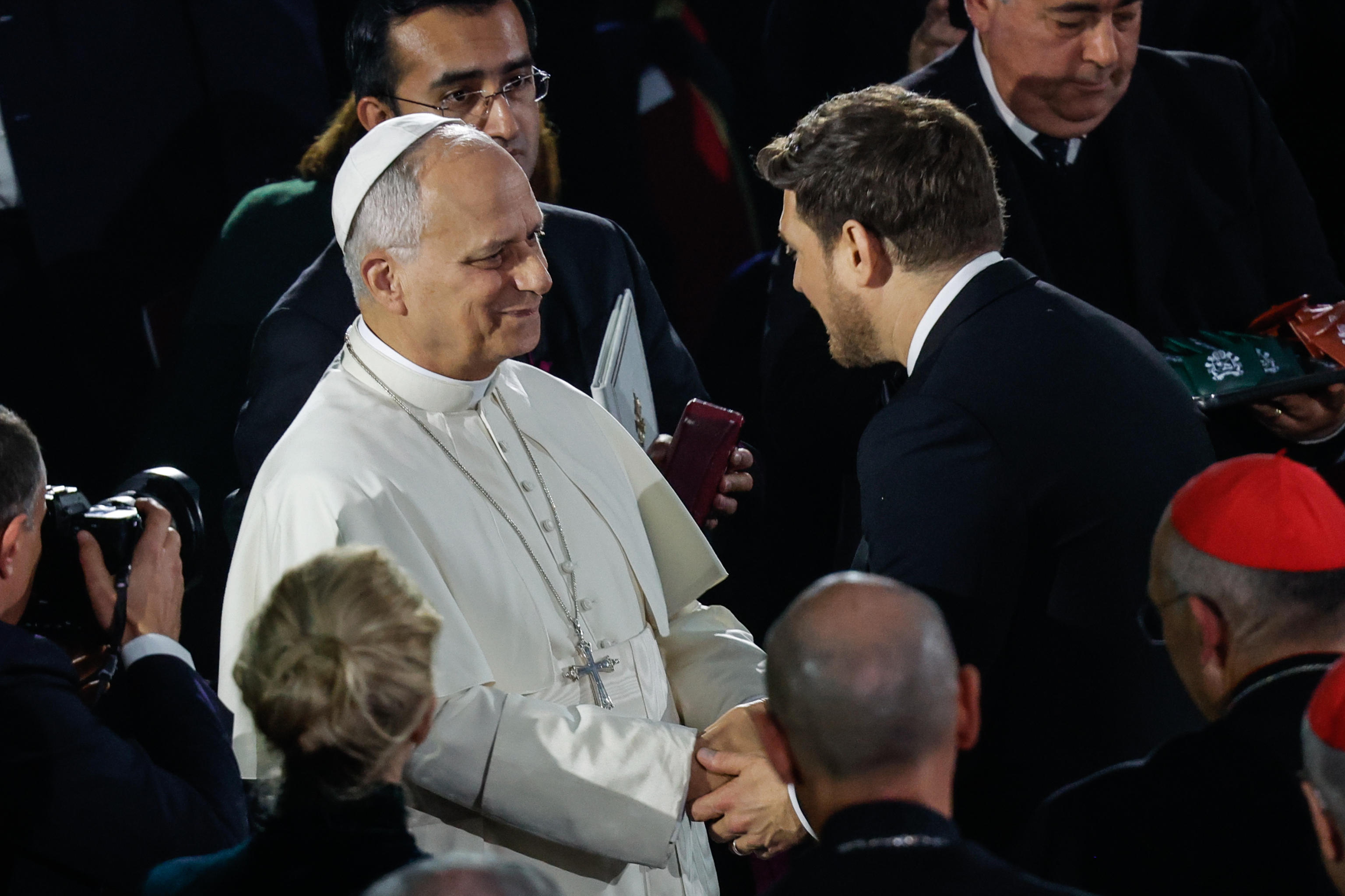 Así fue el concierto de Michael Bublé en el Vaticano ante el Papa León XIV