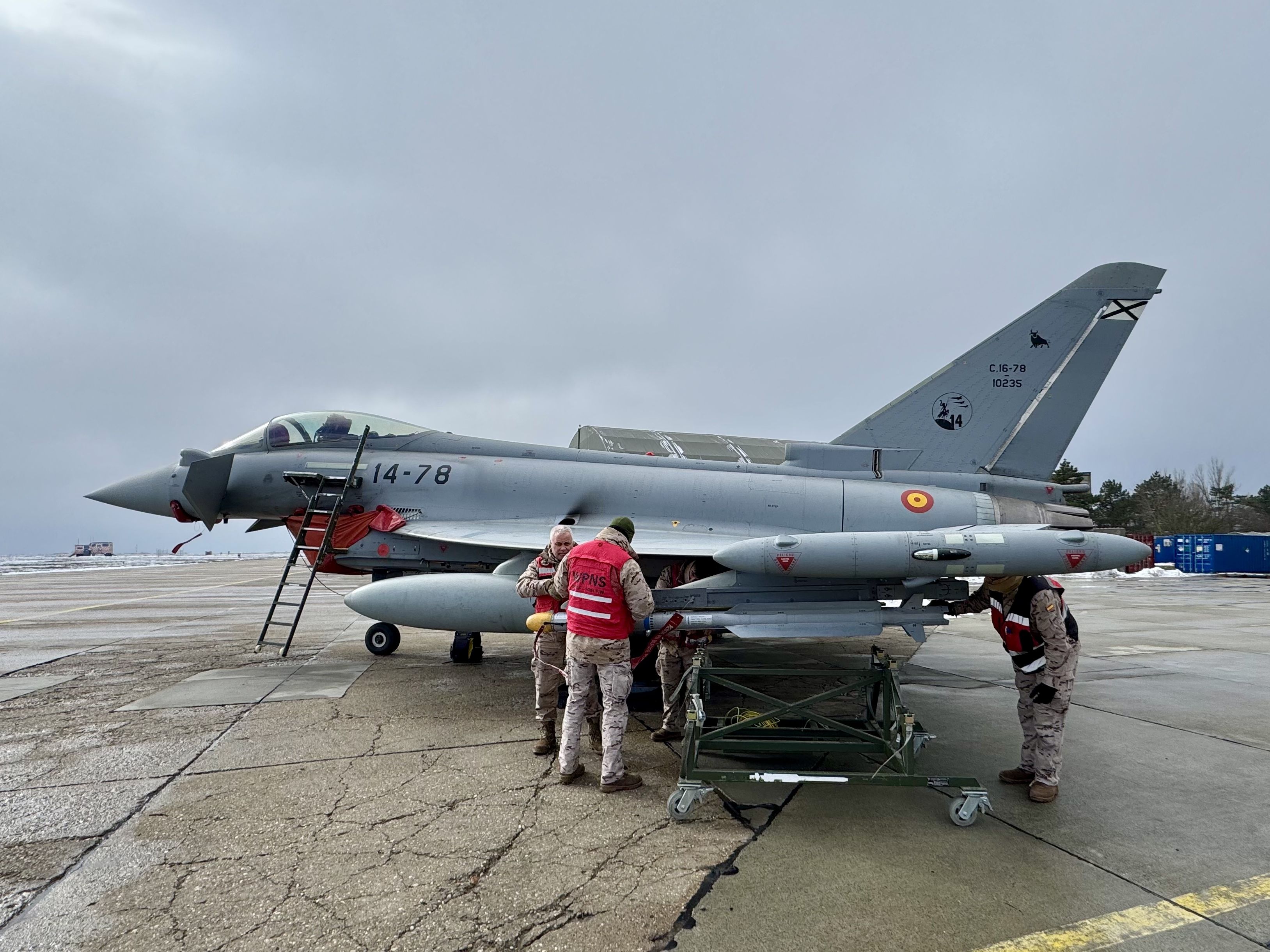 Un eurofighter español integra misiles Meteor alemanes de última generación